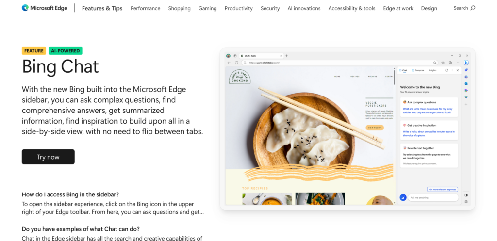 Bing Chat by Microsoft • Innovate AI Directory