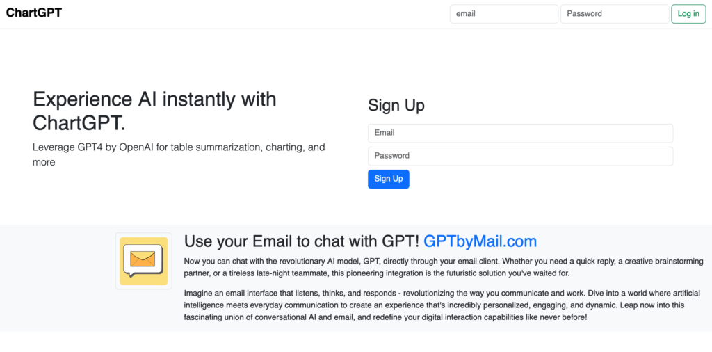ChartGPT • Innovate AI Directory